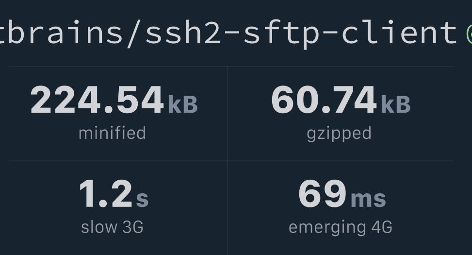 @softbrains/ssh2-sftp-client Bundlephobia