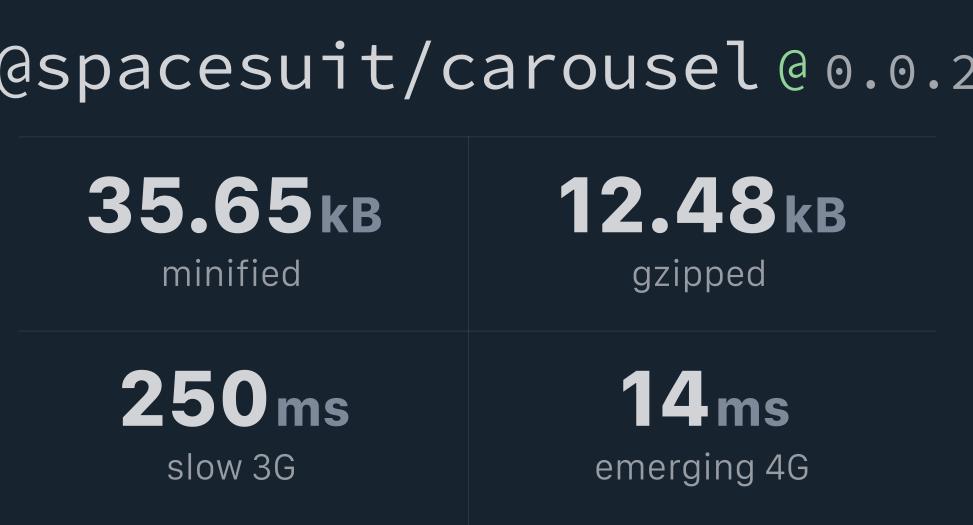 @spacesuit/carousel Bundlephobia