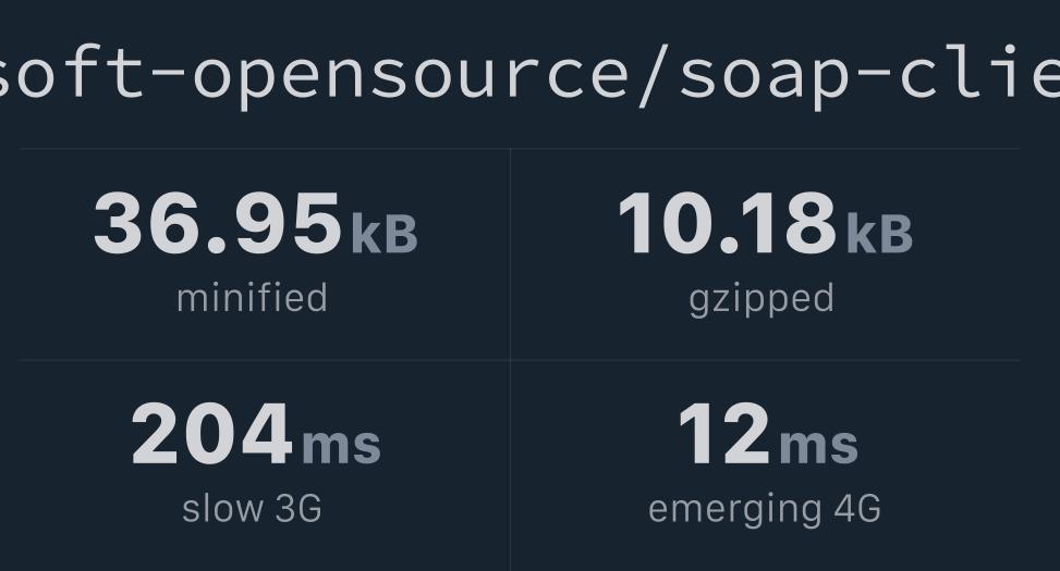 @talentsoft-opensource/soap-client Bundlephobia