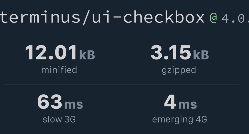 @terminus/ui-checkbox Bundlephobia