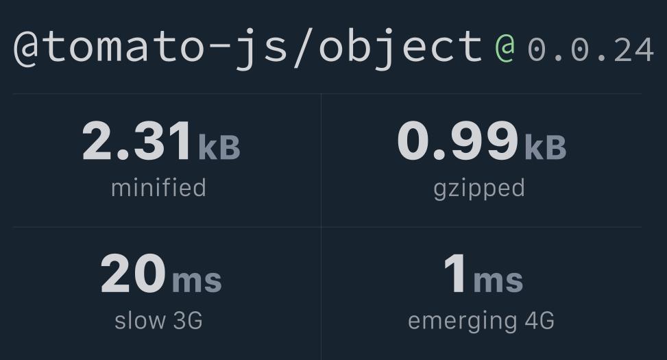 @tomato-js/object Bundlephobia