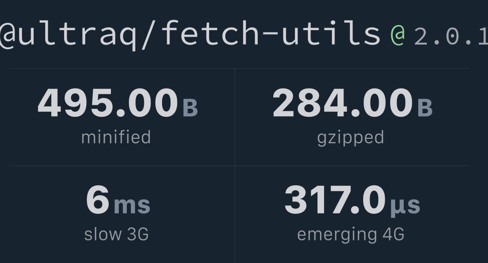 @ultraq/fetch-utils v2.0.1 Bundlephobia