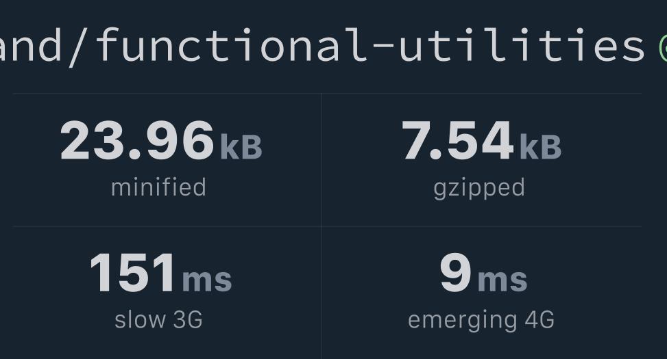 @uxland/functional-utilities Bundlephobia