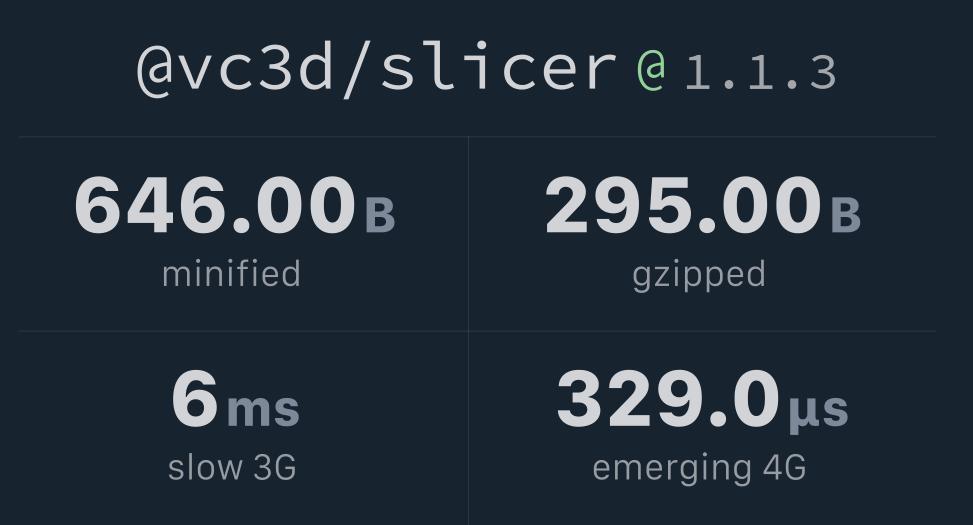 @vc3d/slicer v1.1.3 Bundlephobia