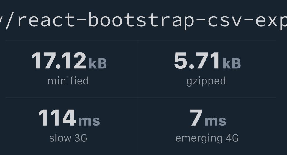 @vlsergey/react-bootstrap-csv-export Bundlephobia