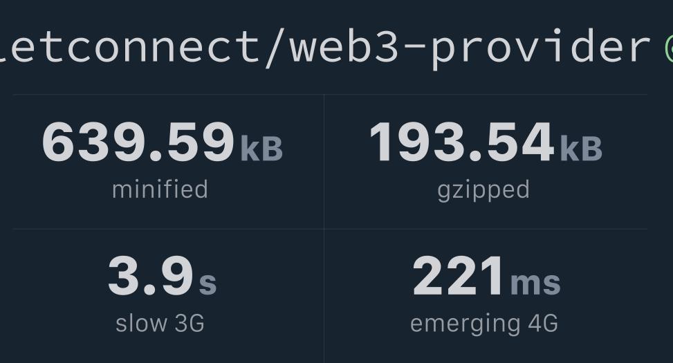 @walletconnect/web3-provider v1.8.0 Bundlephobia