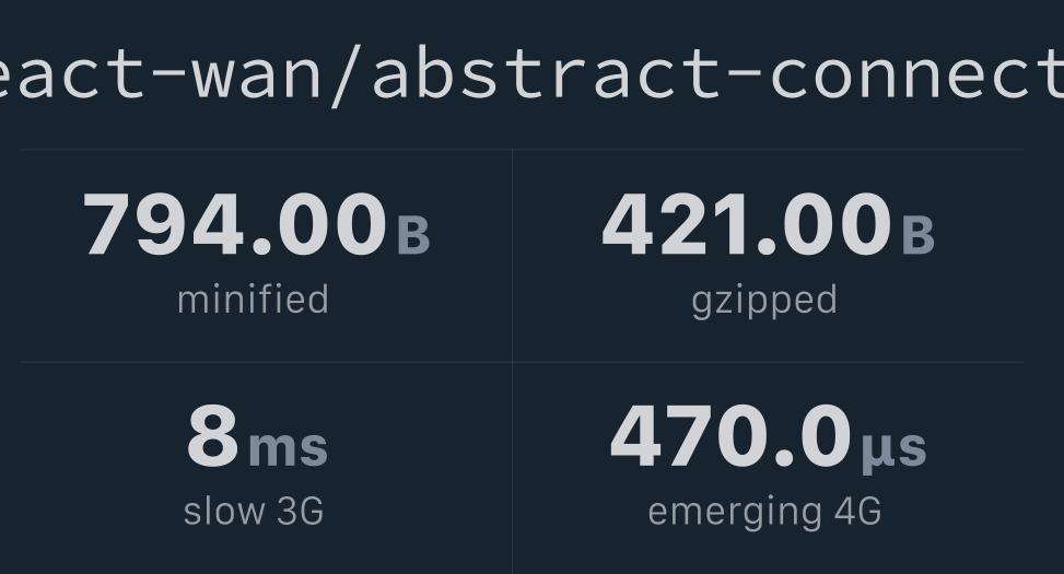 @web3-react-wan/abstract-connector Bundlephobia