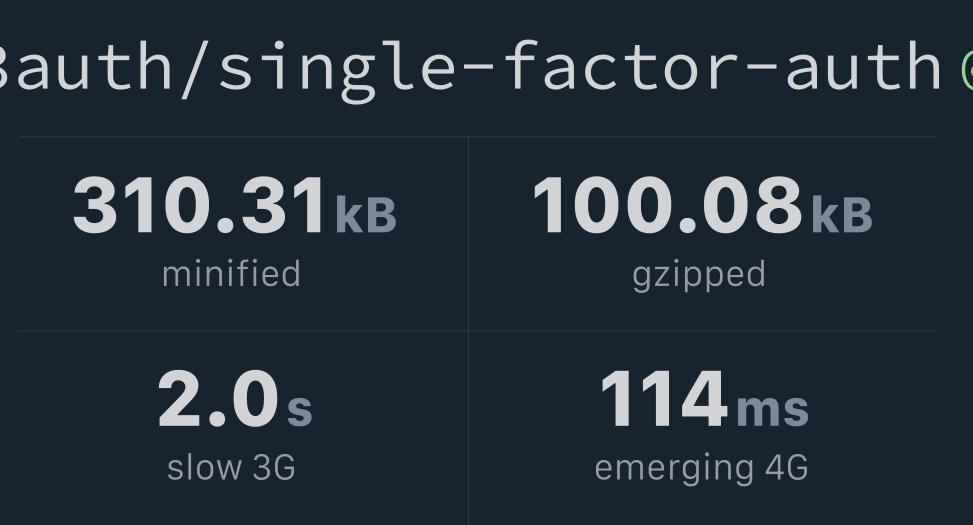 @web3auth/single-factor-auth v9.4.0 Bundlephobia