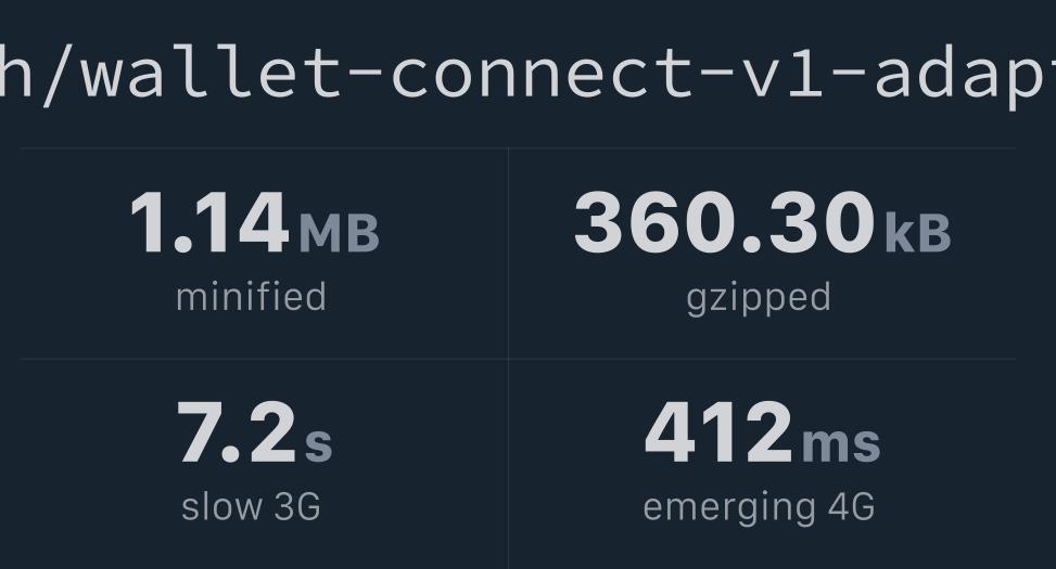 @web3auth/wallet-connect-v1-adapter Bundlephobia