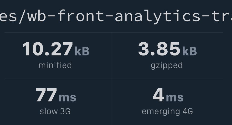 @wildberries/wb-front-analytics-tracker Bundlephobia