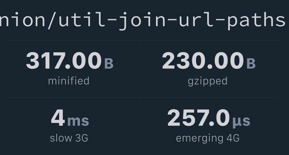 @xo-union/util-join-url-paths Bundlephobia