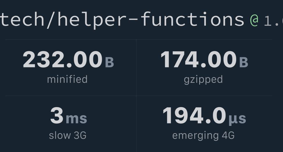 @ytech/helper-functions Bundlephobia
