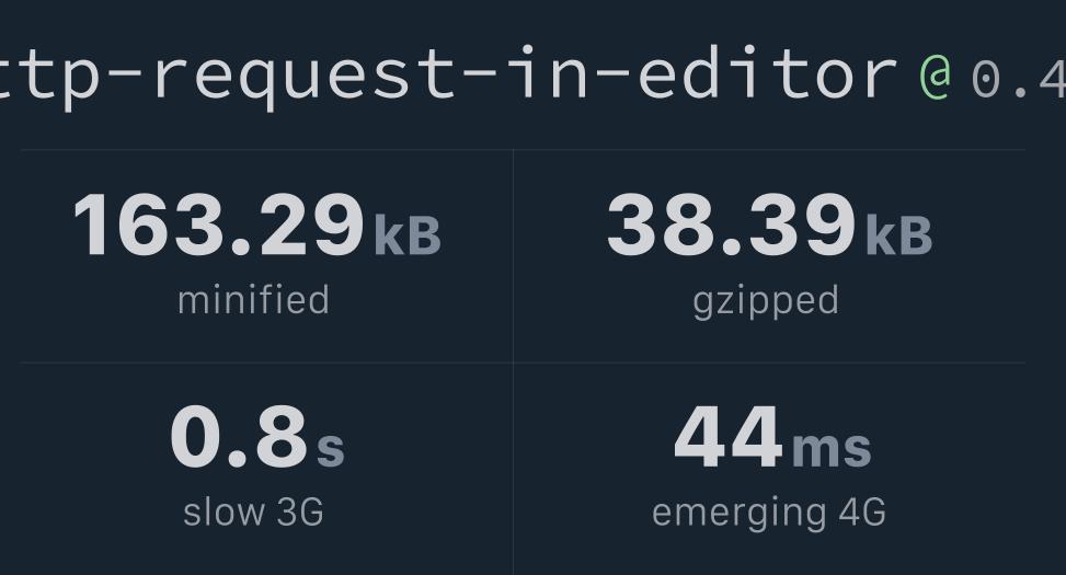 http-request-in-editor Bundlephobia