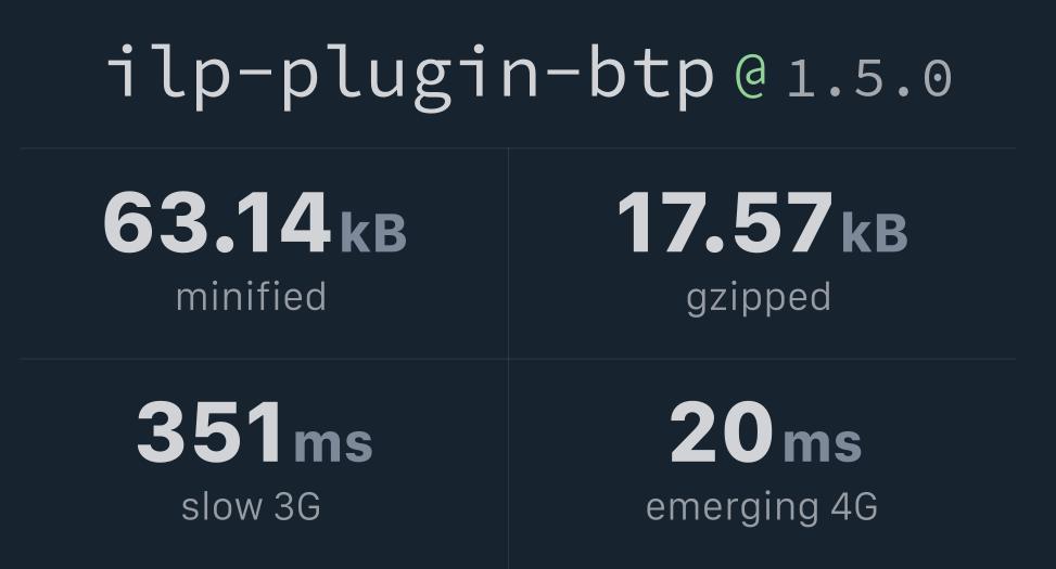 ilp-plugin-btp Bundlephobia