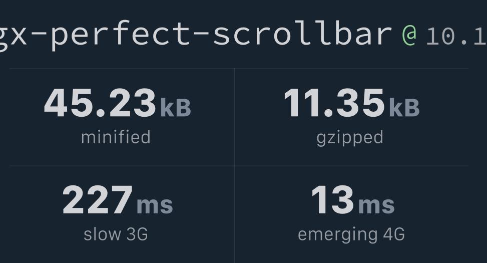 Ngx Perfect Scrollbar Bundlephobia 