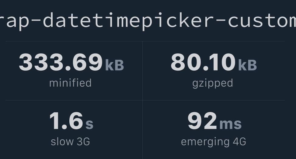 react-bootstrap-datetimepicker-custom-icons Bundlephobia