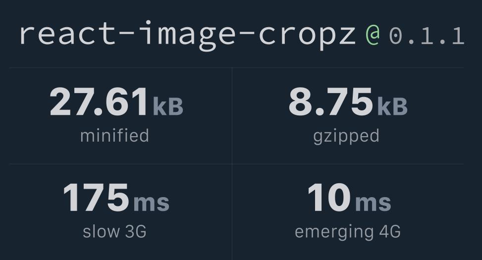 react-image-cropz v0.1.1 Bundlephobia
