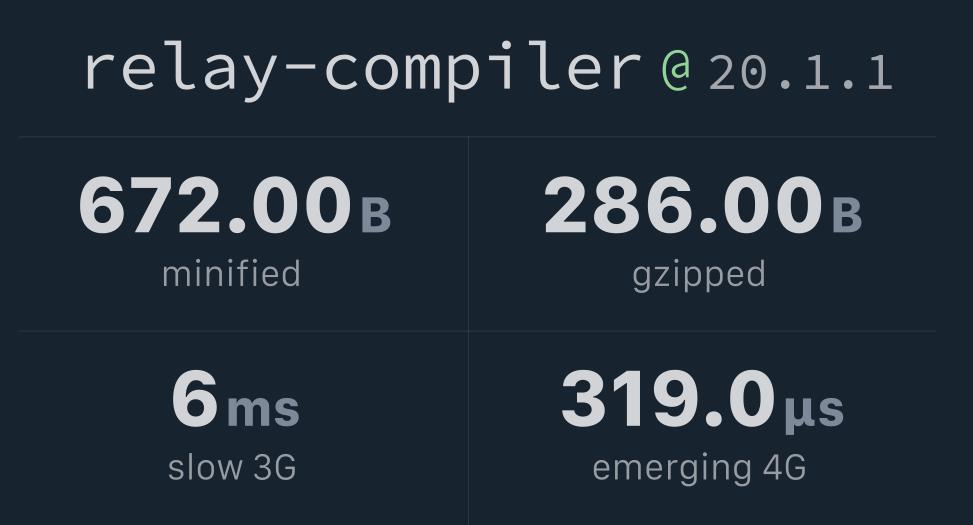 relay-compiler Bundlephobia