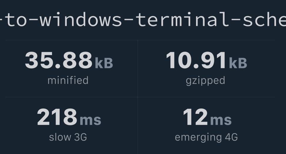 vs-code-to-windows-terminal-scheme Bundlephobia